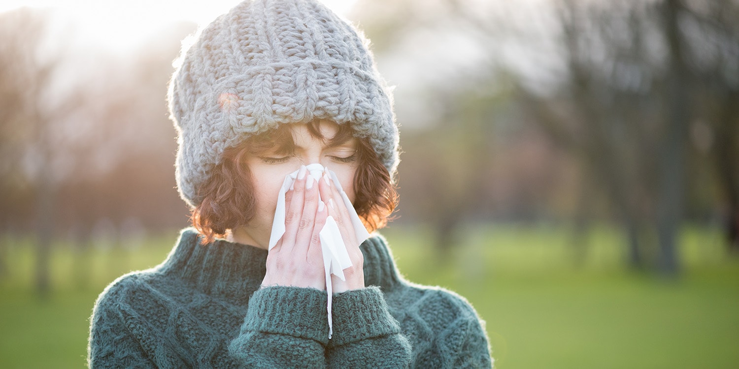 Híerdoor krijg je dus altijd een loopneus als het buiten koud is ...
