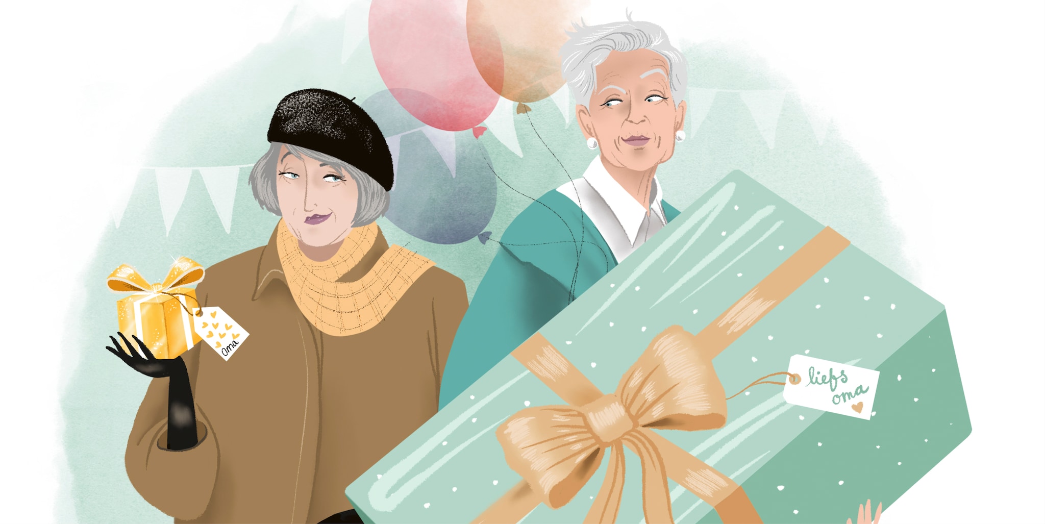 Strijd tussen grootouders, oma's en concurrentie