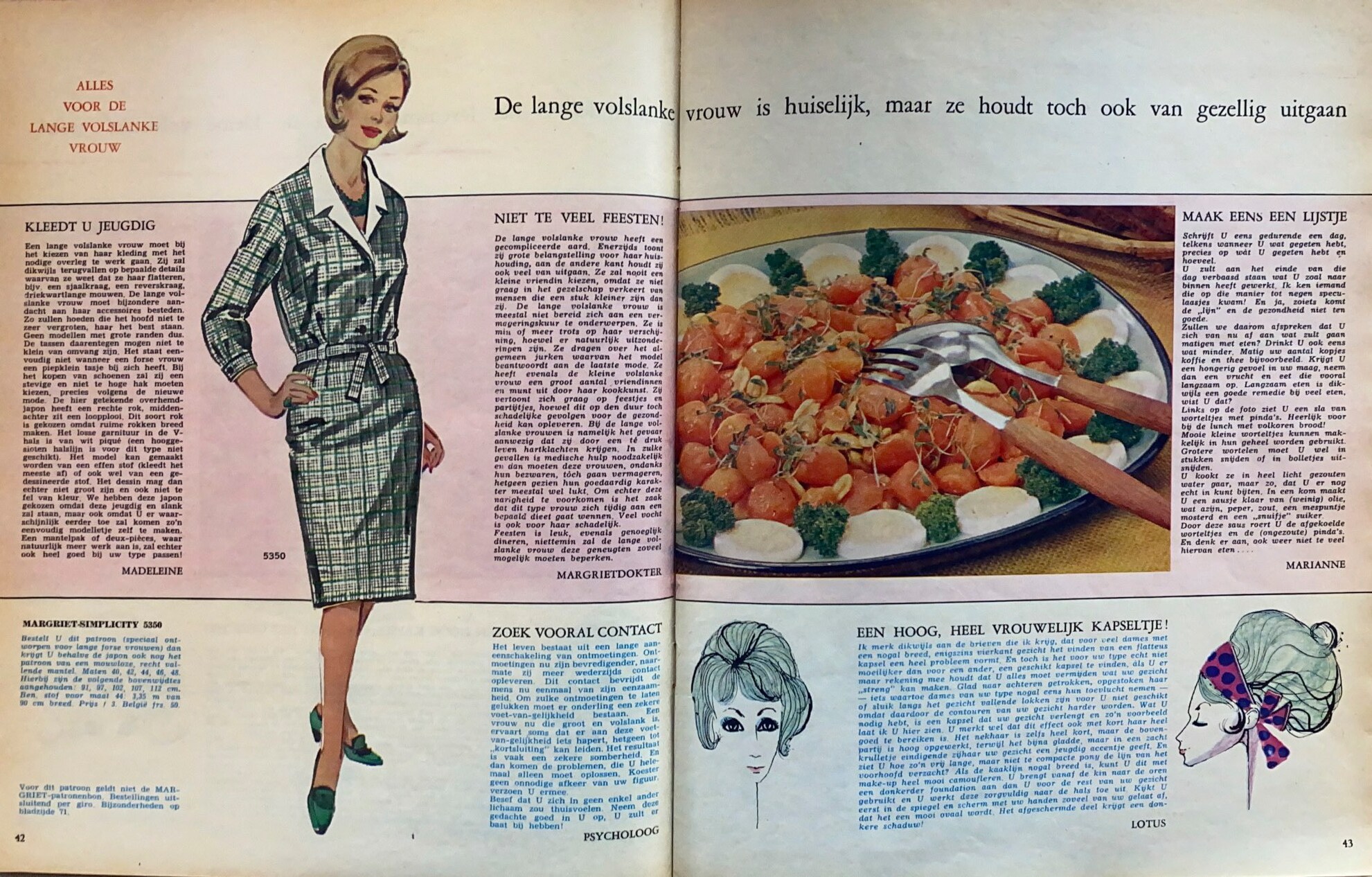 Lifestyle in Margriet van 1960-1969: een eigen kookboek en modeshow ...