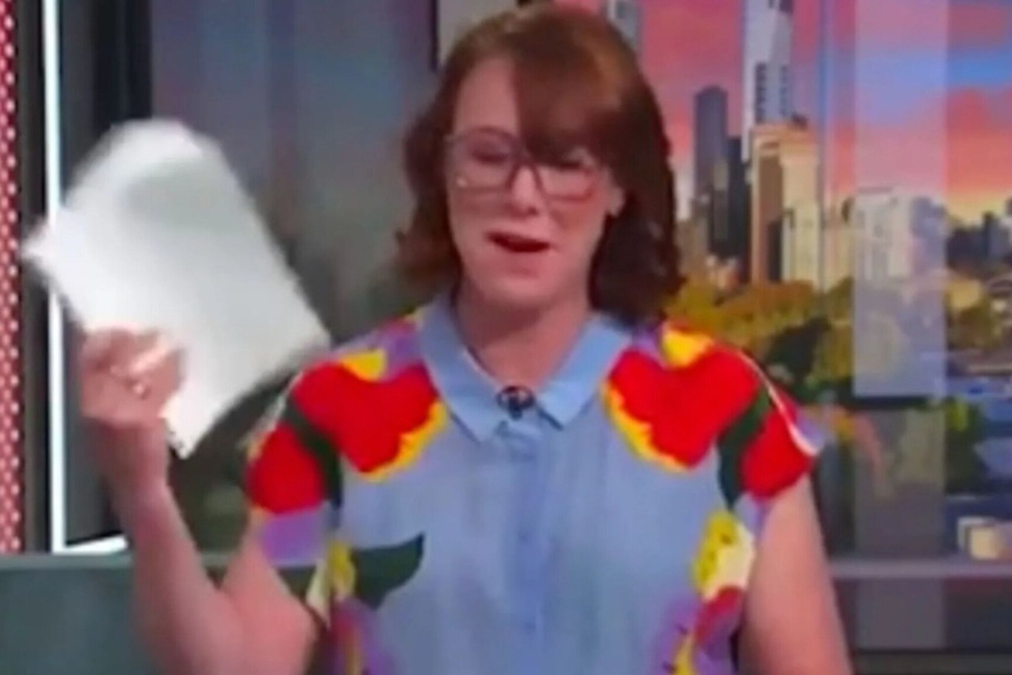 Australische presentatrice krijgt live op tv een opvlieger: ‘Voelt als ...