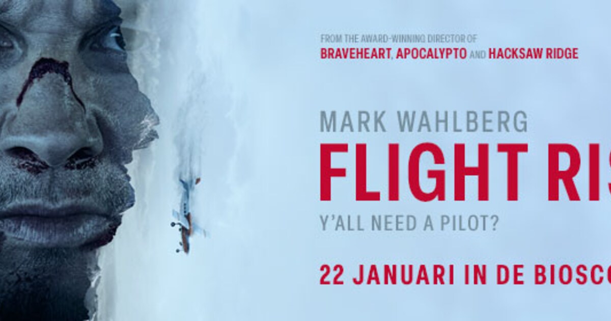 Winnen: 3x2 filmtickets + merchandise pakket Flight Risk