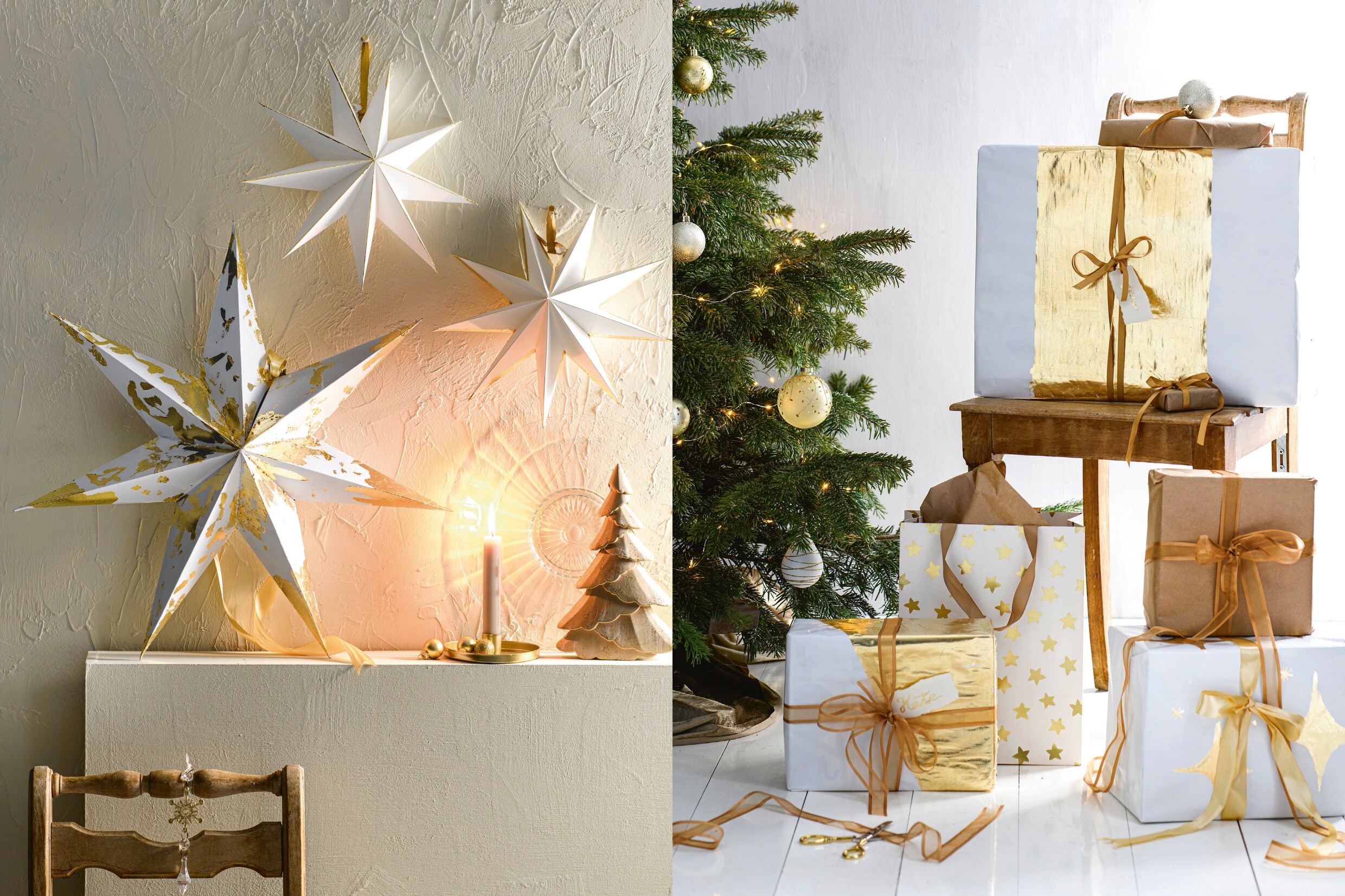 Zo maak je zelf de mooiste kerstdecoraties met bladgoud | Margriet