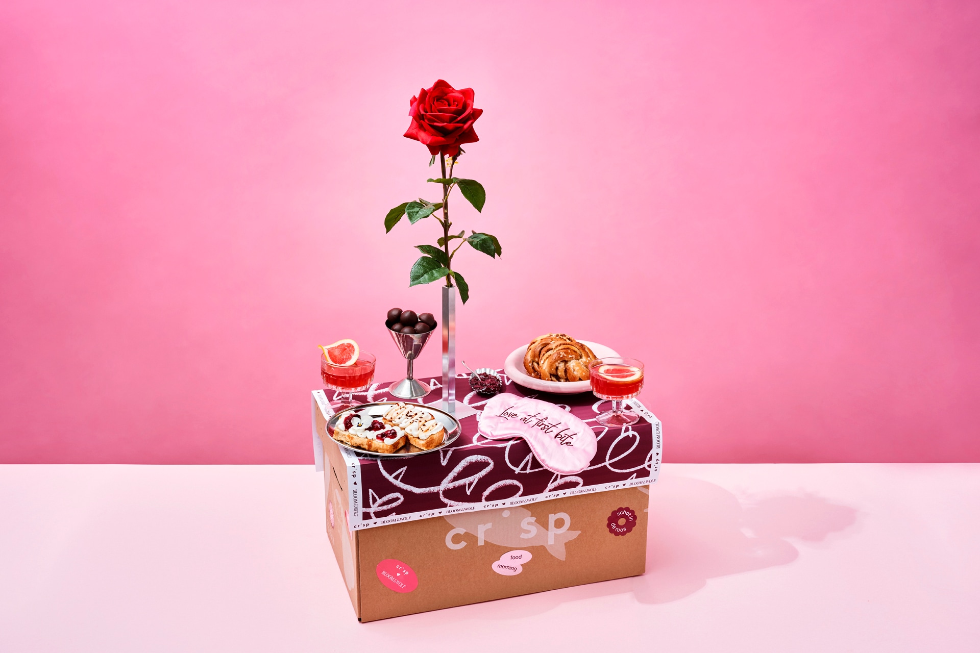 Winnen: de Cupidoos van Crisp x Bloom & Wolf vol lekkers